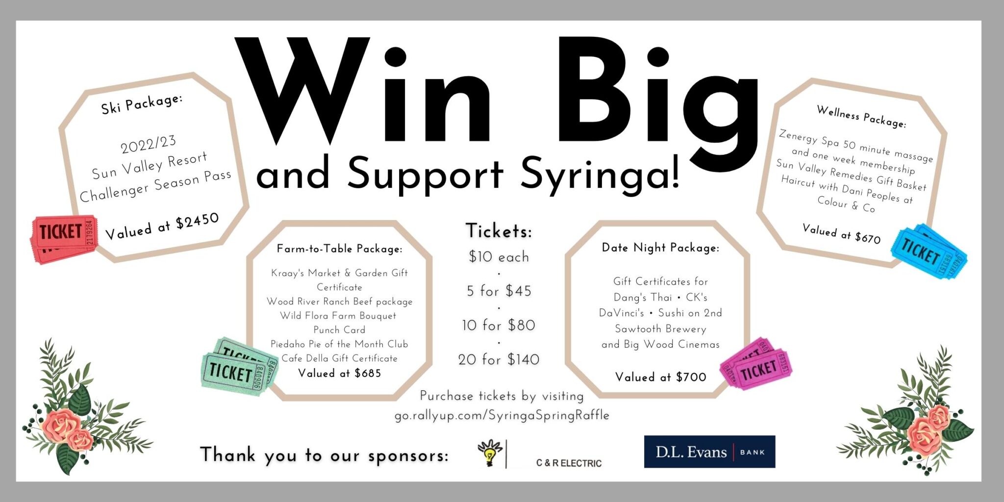 2022 Raffle Banner – Syringa Mountain School